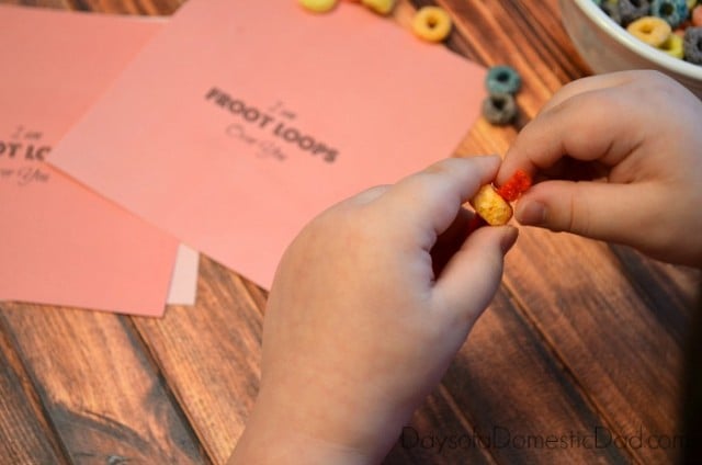 I am Froot Loops Over You Valentine’s Day Craft for toddlers # ...